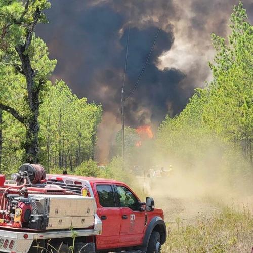 SHEARWOOD CREEK FIRE NEAR EBENEZER COMMUNITY WEST OF JASPER 50% ...