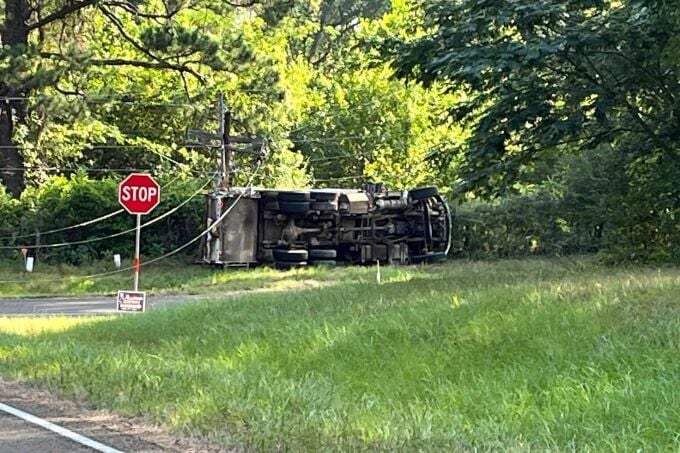 Trash truck takes out power pole and knocks out electricity | Local ...