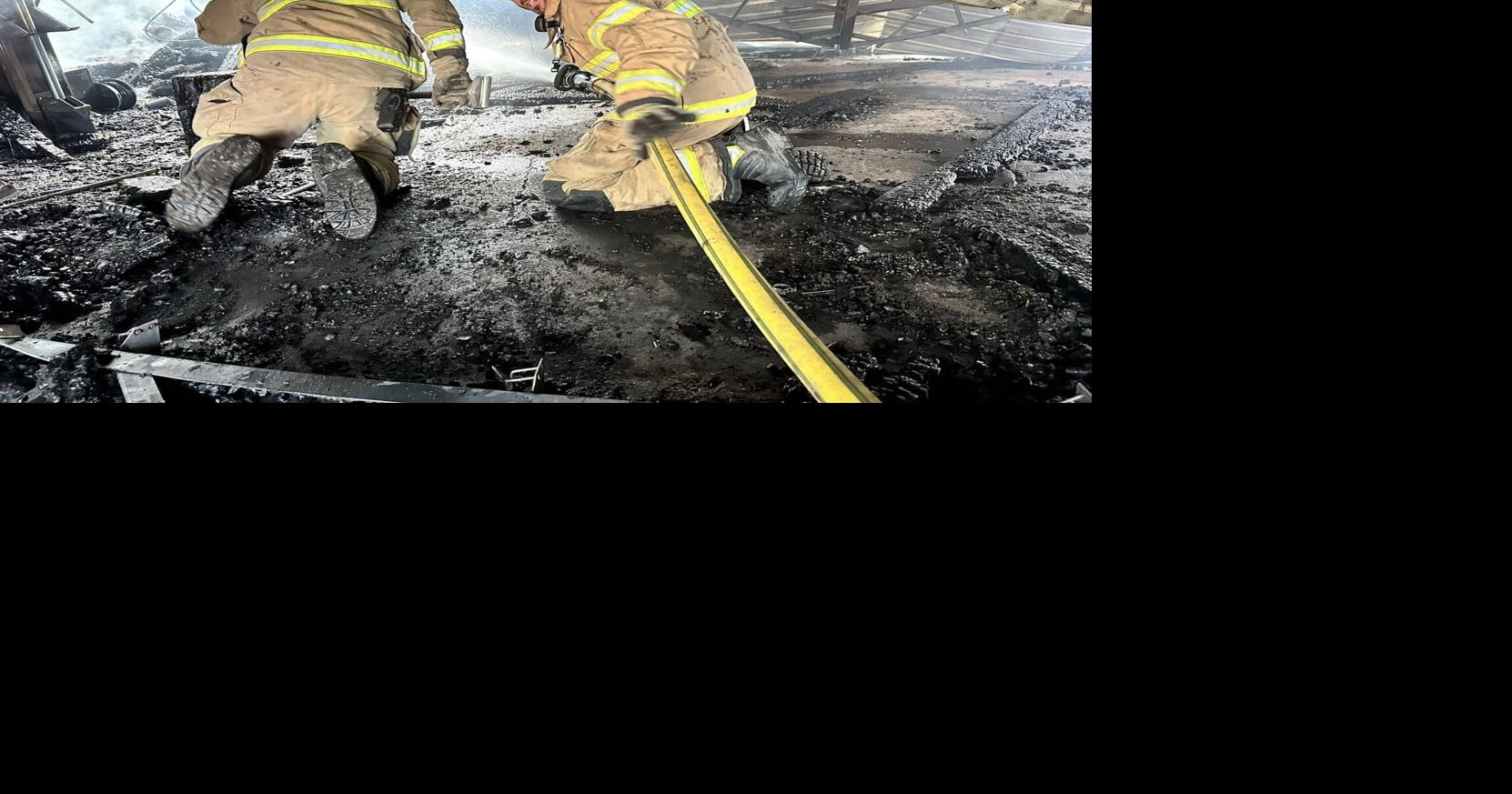 Barn outside of Eldon destroyed by fire, one firefigher injured ...
