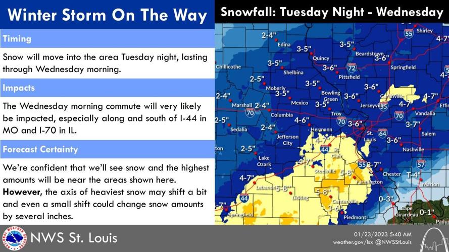 Winter storm with accumulating snowfall likely to move in Tuesday ...