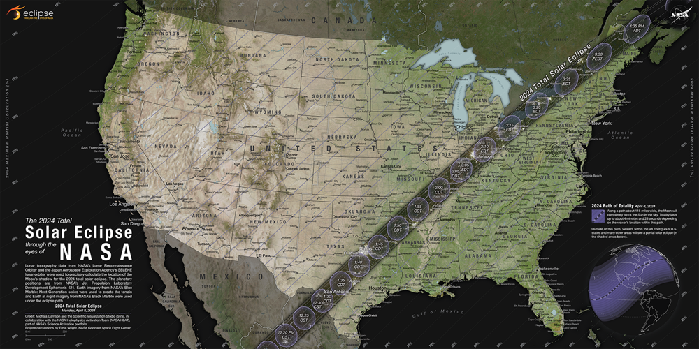 Total solar eclipse to plunge parts of state into darkness next week ...