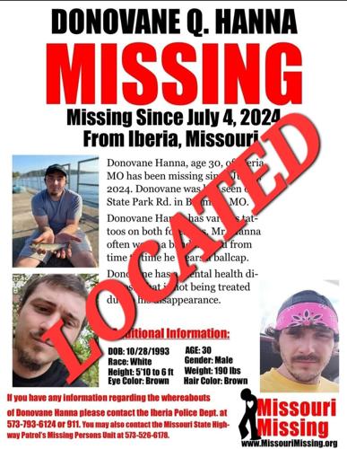 Iberia man missing since July 4th is located by Miller County deputies | Newsroom | kjluradio.com