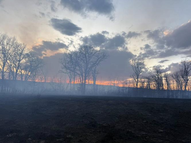 Large natural cover fire southeast of Warsaw destroys 250 acres ...