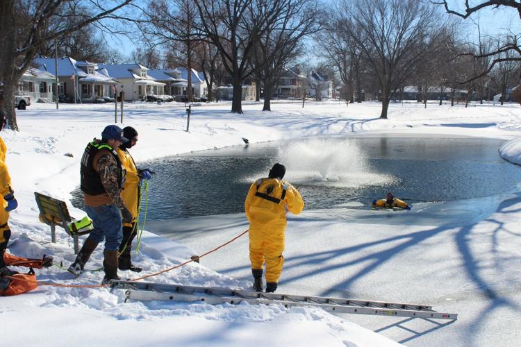 Sedalia firefighters use cold conditions to train for ice rescues | Newsroom | kjluradio.com