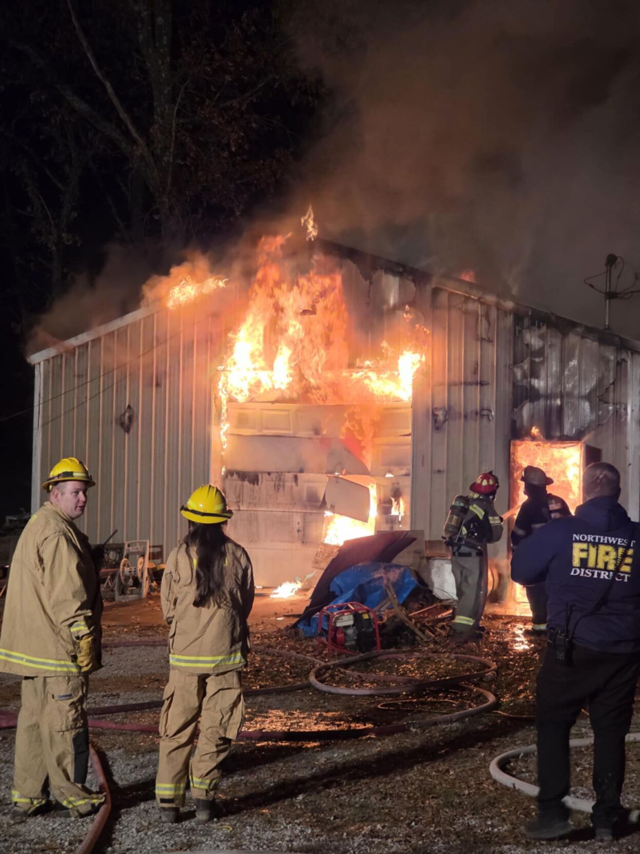 Camden County firefighters battle house fire in Roach, natural cover ...