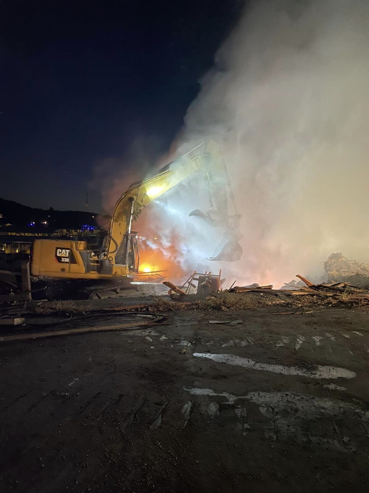 Building being demolished in Sunrise Beach sparks large fire | Newsroom ...