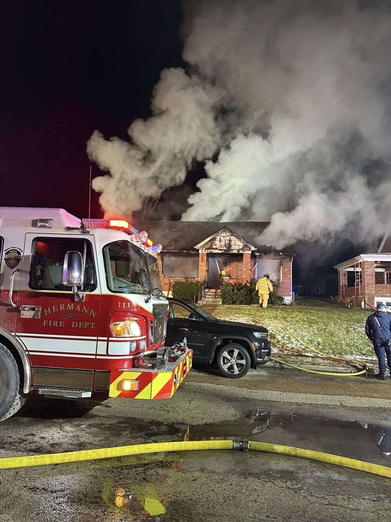 Early morning fire destroys Hermann home | Newsroom | kjluradio.com