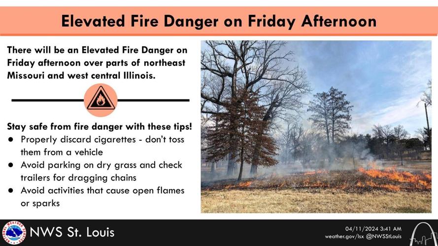 Elevated fire danger in place, temperatures could hit 90s this weekend ...