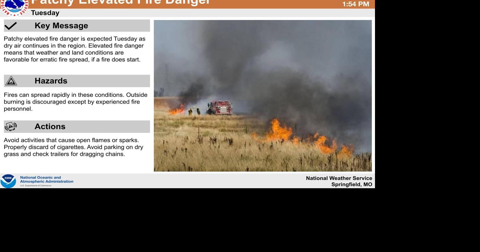 UPDATED: Patchy dry conditions and fire danger to persist today, rain ...