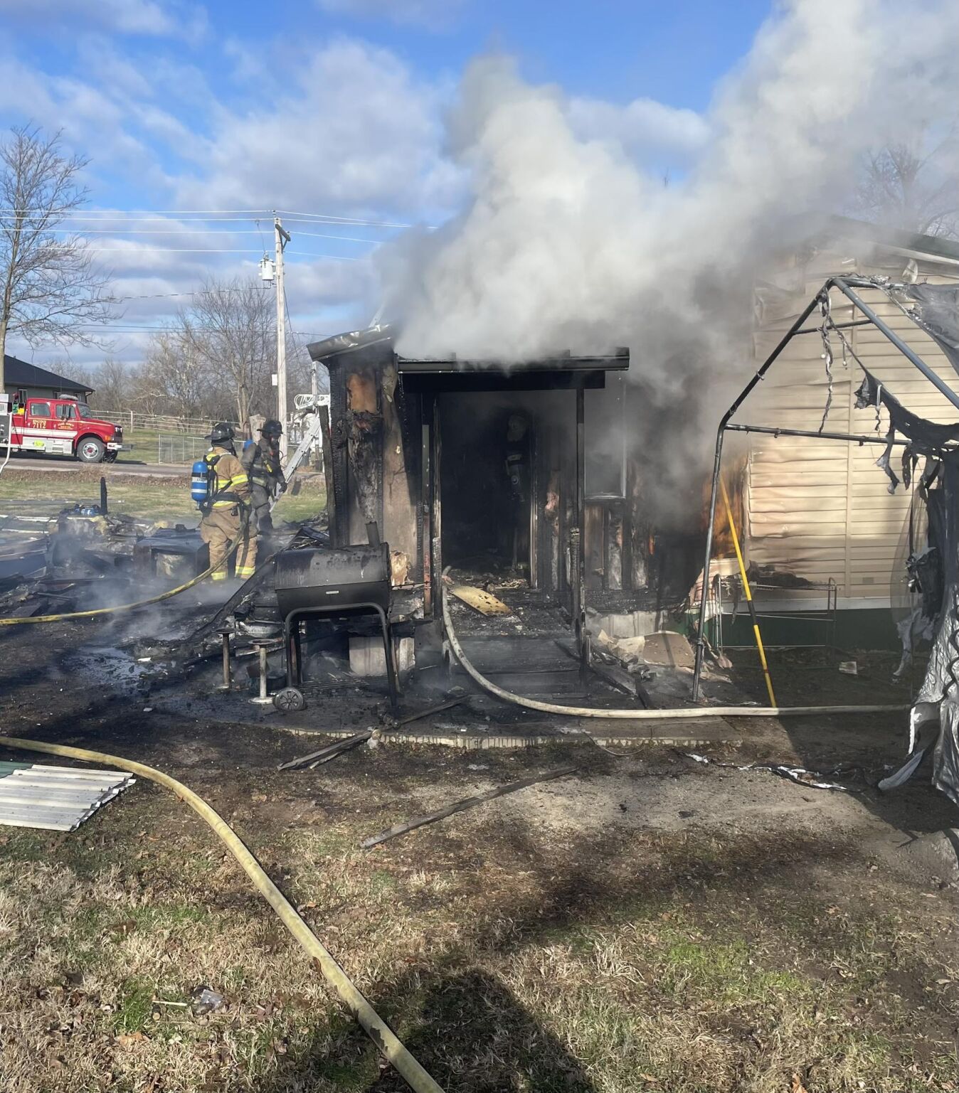 Accidental fire causes damage to home on California's north side ...