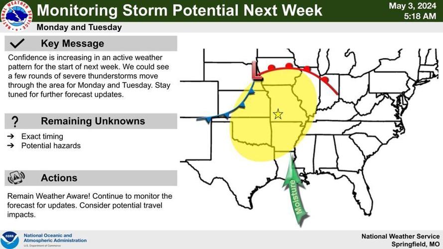 Plenty of rain on the way, strong to severe thunderstorms possible ...