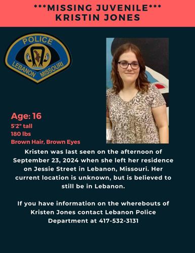 Lebanon Police Department asks for help finding missing teen | Newsroom | kjluradio.com