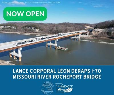 New Missouri River Bridge at Rocheport now open in both directions ...