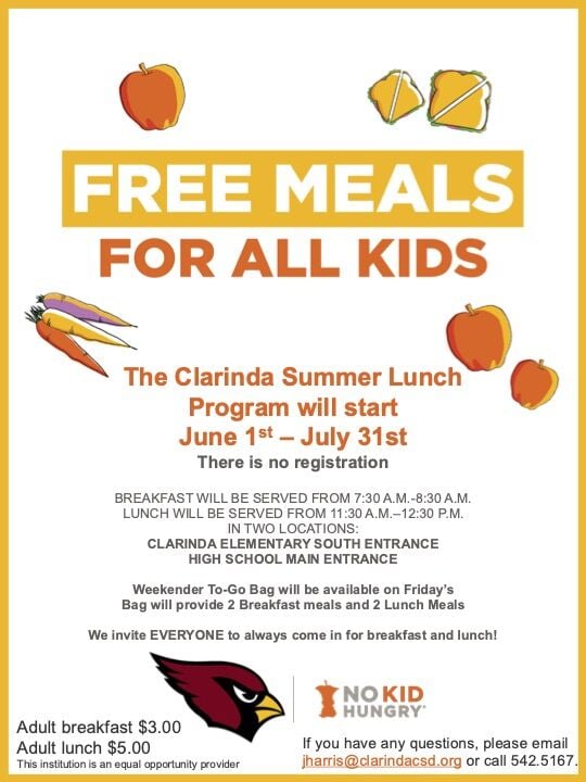Clarinda Community School's Lunch Program | News | kmaland.com