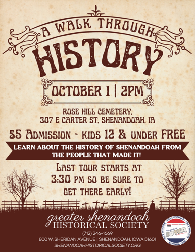 Walk through history event flyer | | kmaland.com