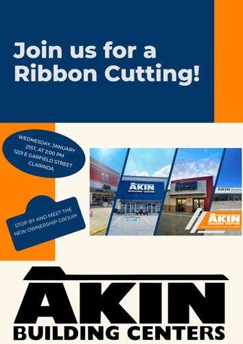 Akin Building Center Ribbon Cutting | Calendar | kmaland.com