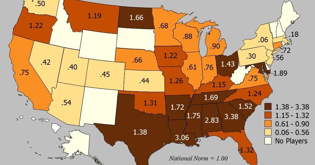 Geography with Goudge: NFL Draft Map, 2022 | News | kmaland.com