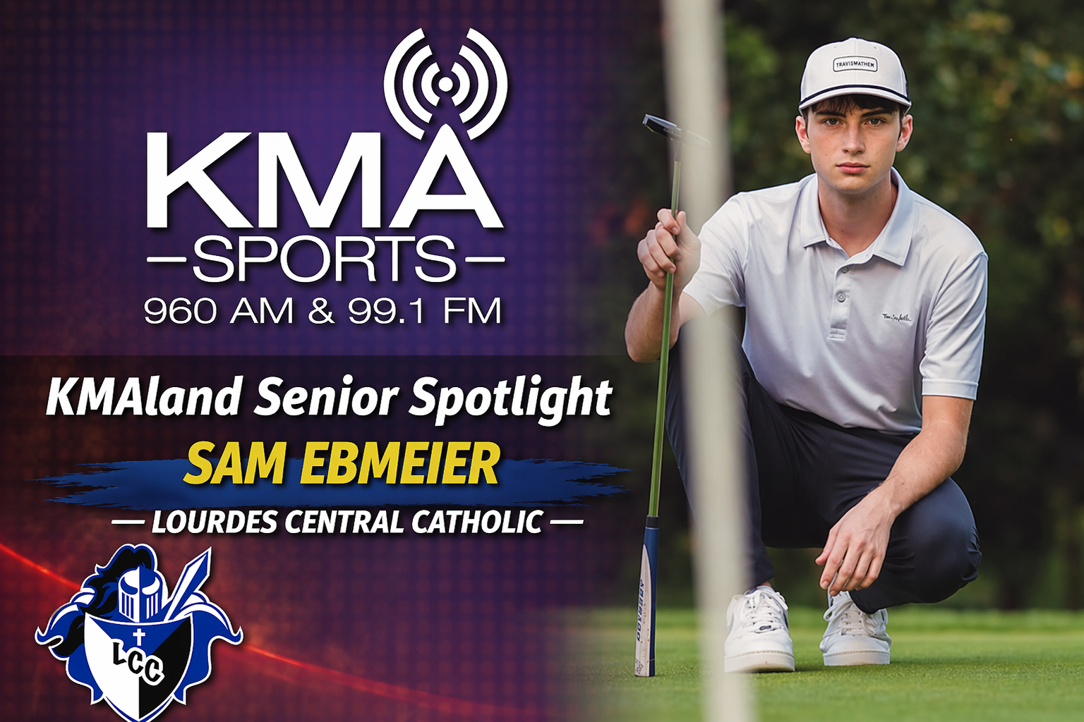 KMAland Senior Spotlight: Sam Ebmeier, Lourdes Central Catholic ...