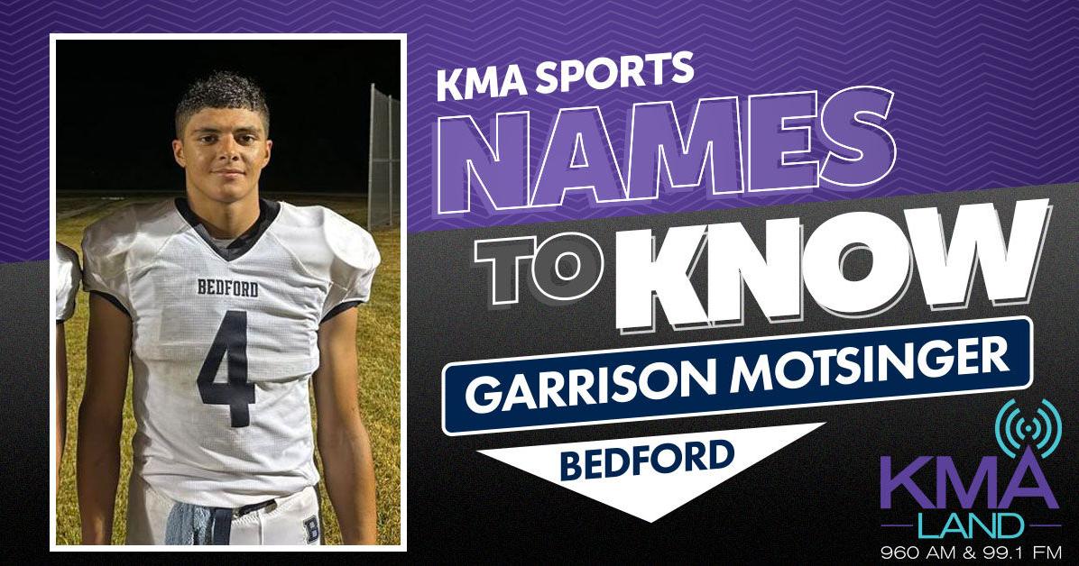Fall 2024 Names to Know: Garrison Motsinger, Bedford | Sports | kmaland.com