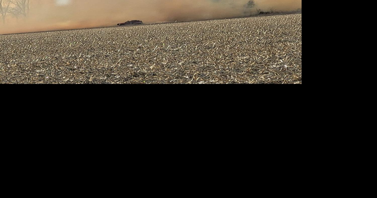 Ditch, field fire breaks out in Mills County near Interstate 29 | News ...