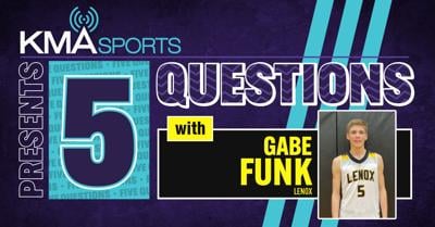 KMA Sports presents Five Questions with Lenox's Gabe Funk | Sports ...