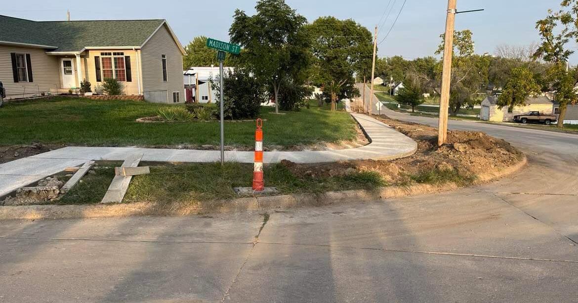 Diagonal community celebrates $530,000 worth of sidewalk improvements ...