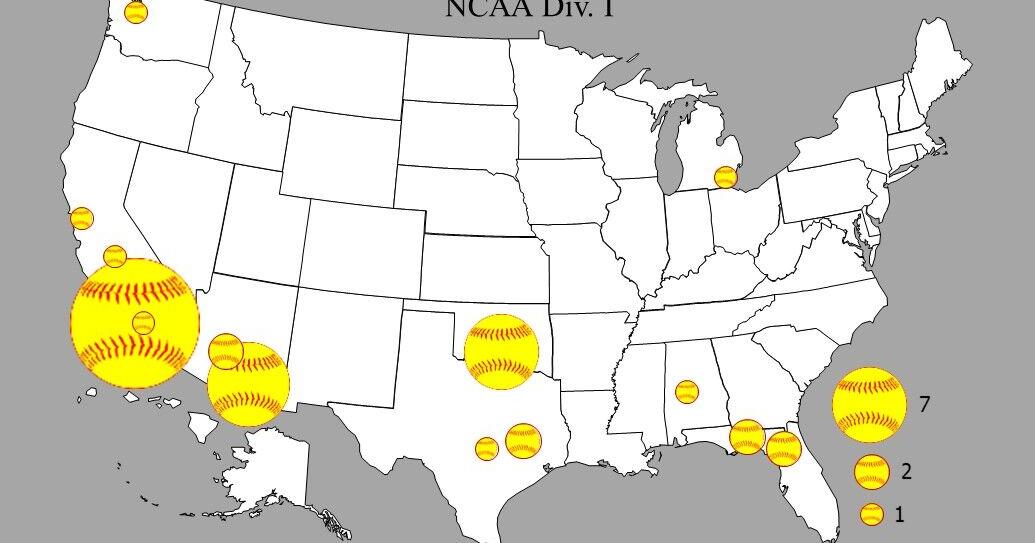 Geography with Goudge: NCAA Women’s Softball College World Series, 1982 ...