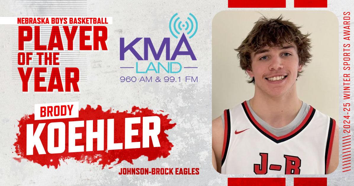 Johnson-Brock's Koehler dazzles en route to KMAland Nebraska Player of ...