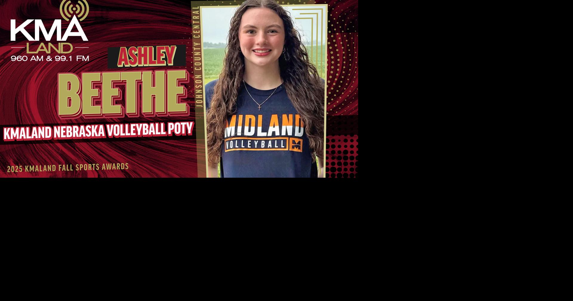 JCC's Beethe lands third straight KMAland Nebraska Volleyball Player of ...