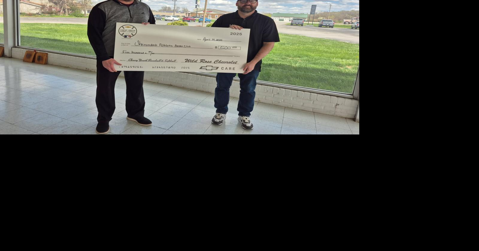Wild Rose Chevrolet, Chevy Youth Sports donate to Shenandoah baseball ...