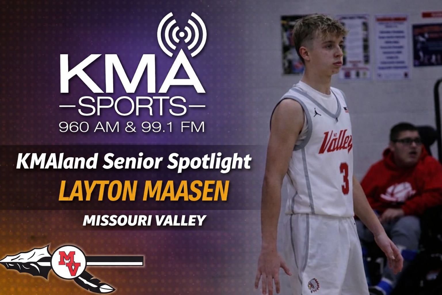 KMAland Senior Spotlight: Layton Maasen, Missouri Valley | Sports ...