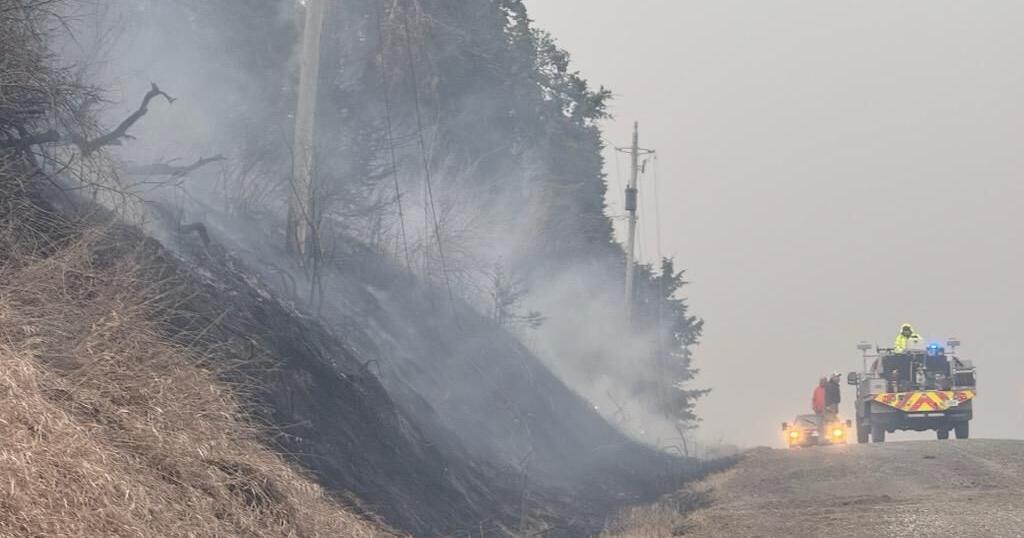 Downed powerline sparks ditch fire near Red Oak | News | kmaland.com