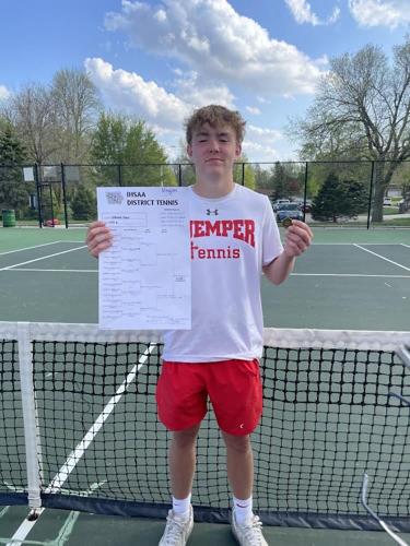 Kuemper's Reicks navigates through tough draw to earn state tennis trip ...