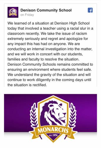 Denison High teacher placed on leave over use of 'n-word' in class ...