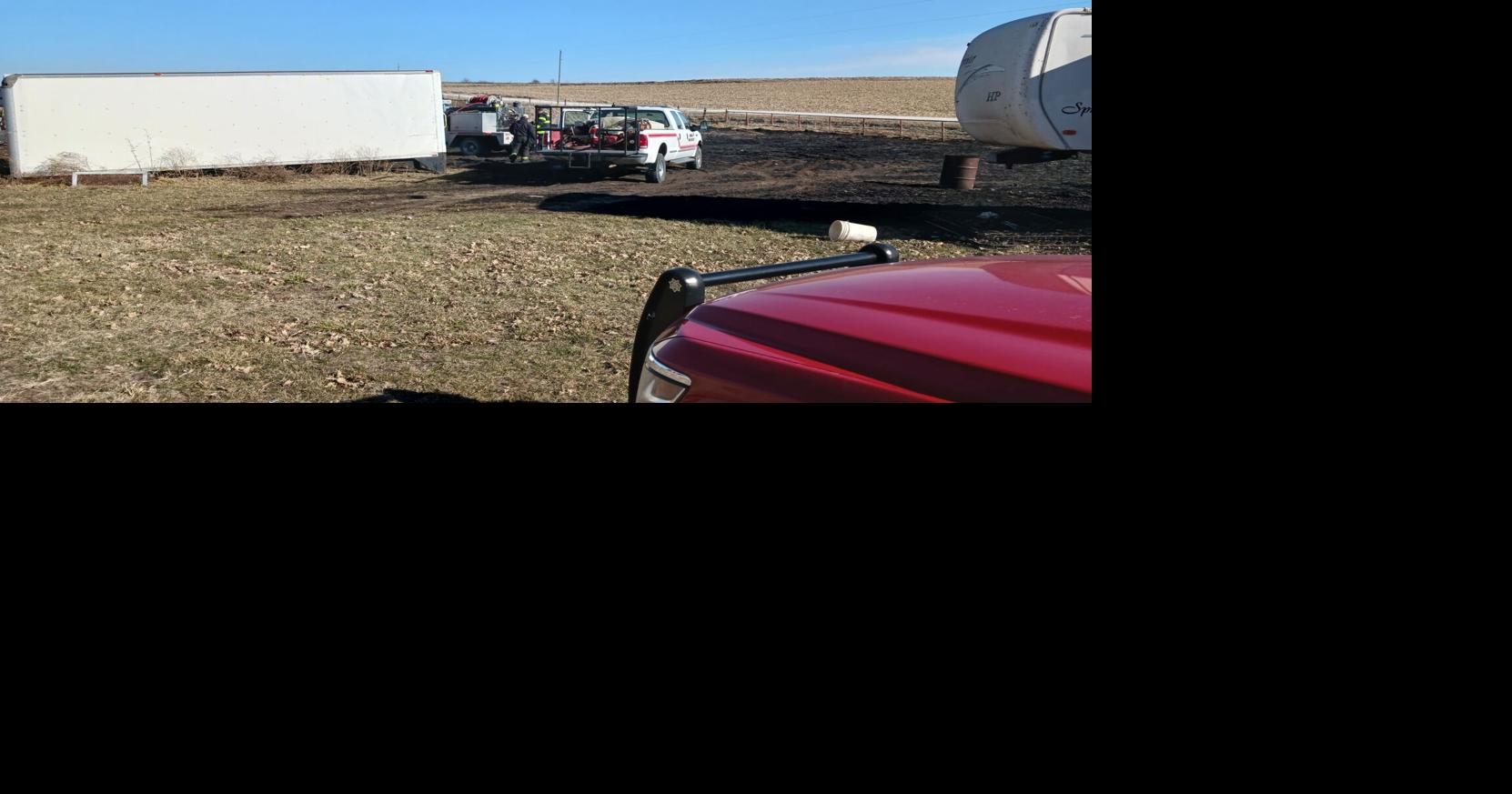Grass, hay bale fire sparked near Grant Thursday | News | kmaland.com