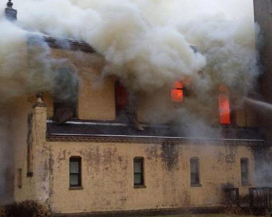 Fire destroys former Catholic Church | News | kmaland.com