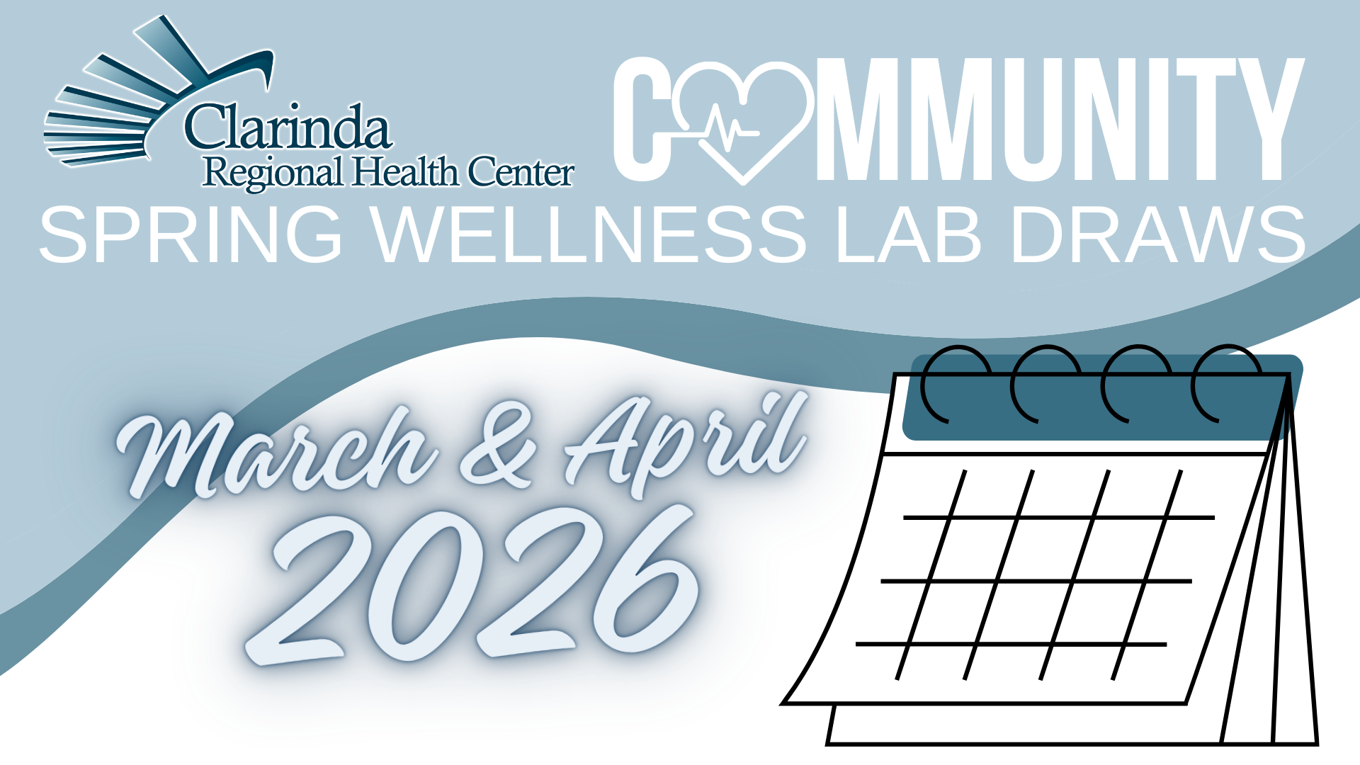 Clarinda Regional Health Center 2026 Spring Wellness Lab Draws ...