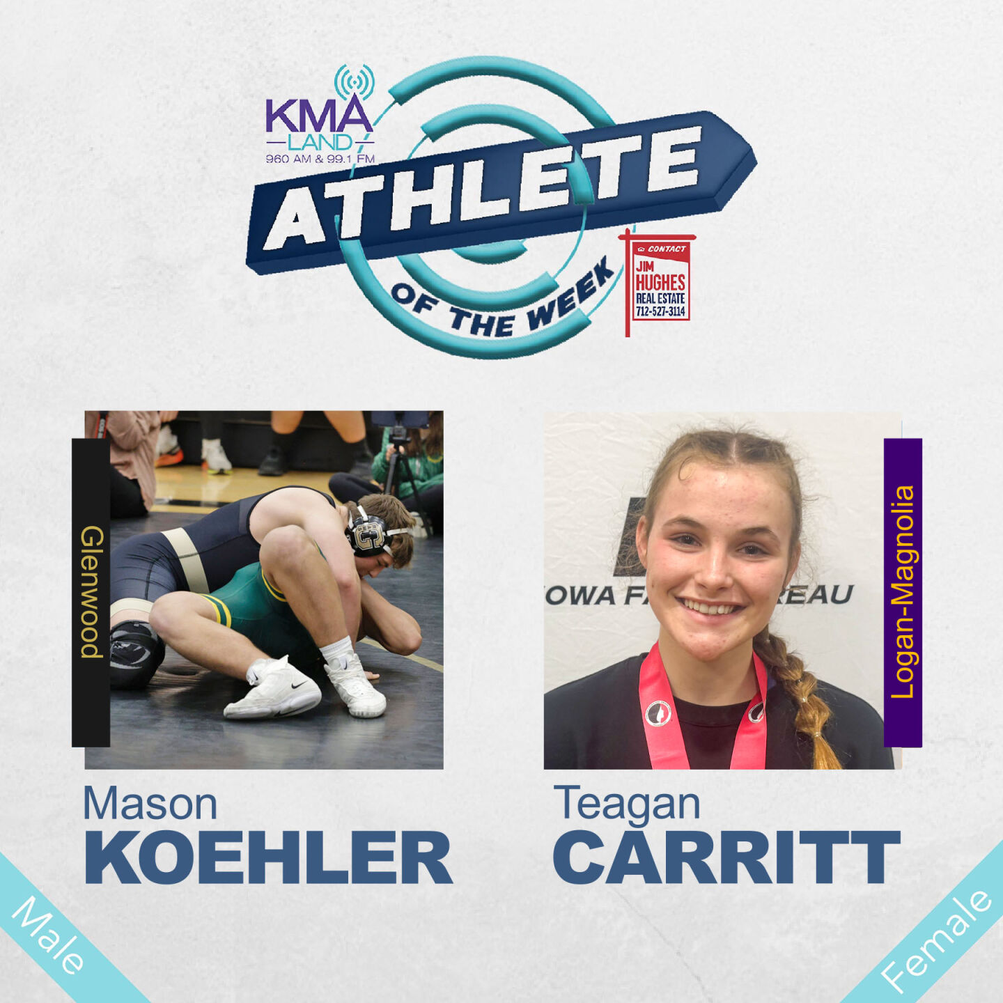 2025-26 JHRE KMAland Athlete of the Week (Week 16): Teagan Carritt ...