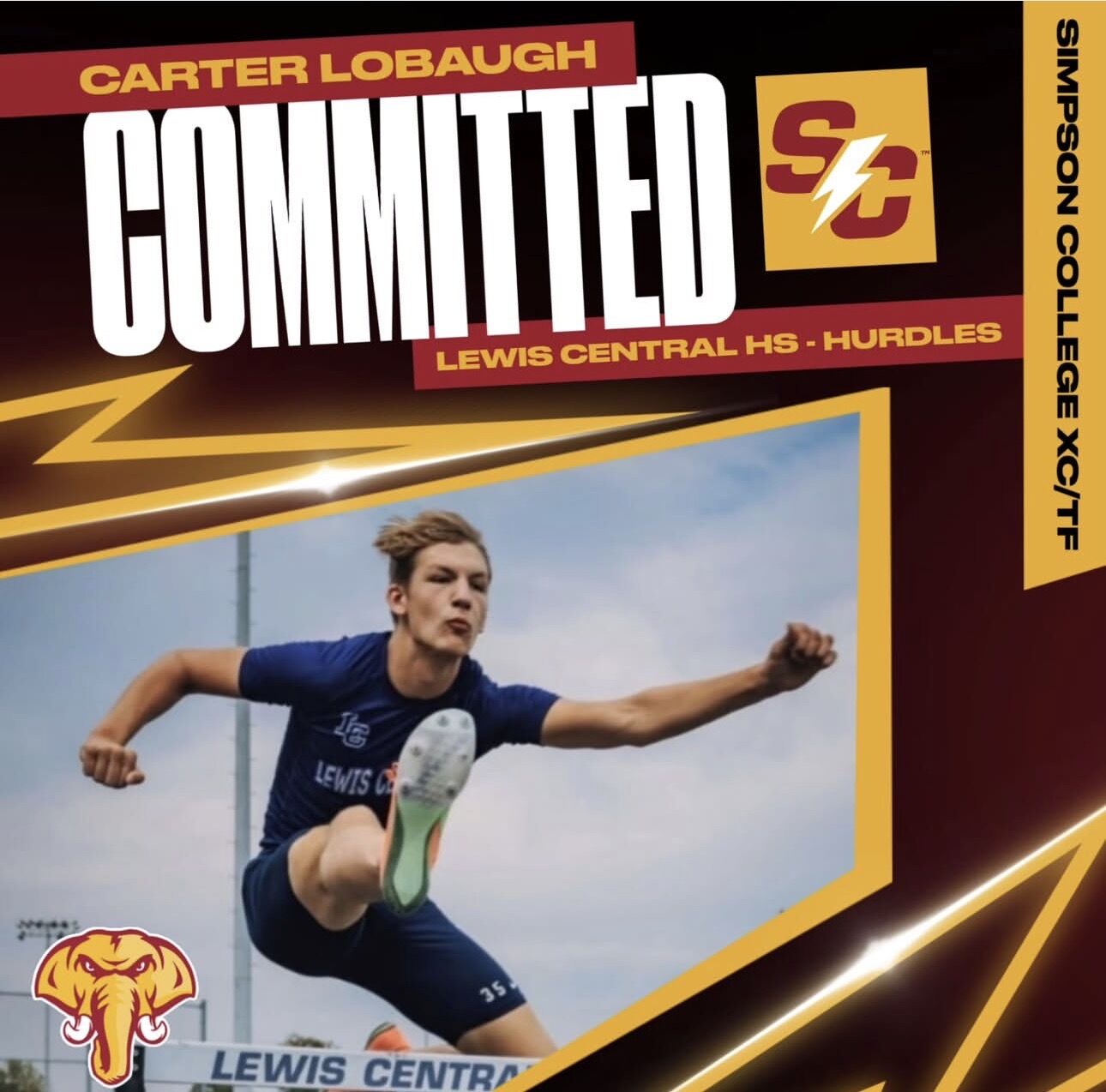 Lewis Central state-qualifying 400-hurdler Lobaugh picks Simpson ...