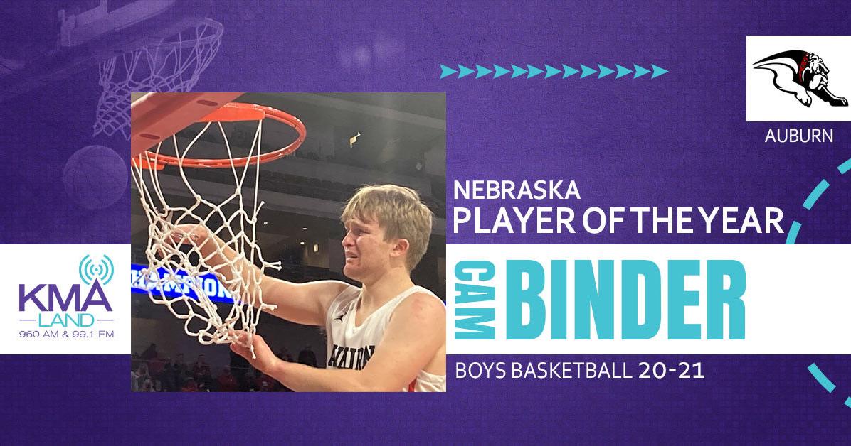 Auburn's Binder concludes legendary career with another Nebraska POTY ...