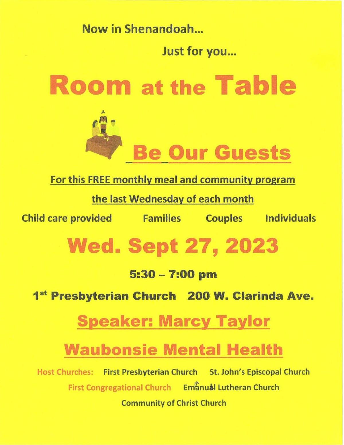 Room at the Table | | kmaland.com