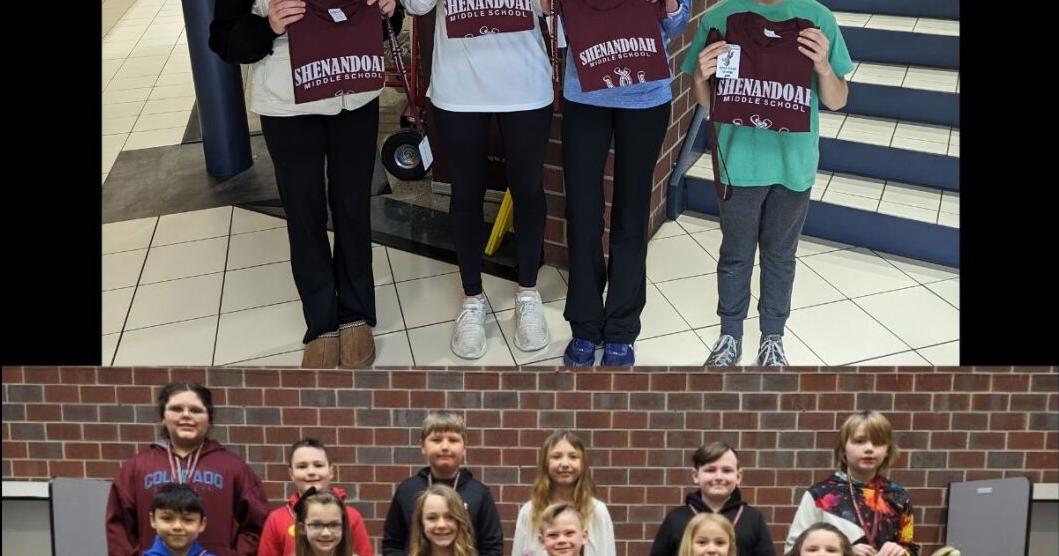 Shenandoah announces K-8 Students of the Month for March | News ...