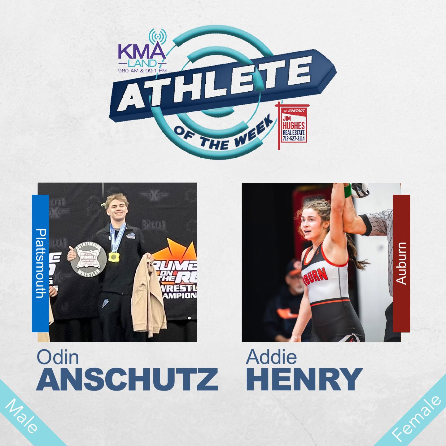 2025-26 JHRE KMAland Athlete of the Week (Week 19): Addie Henry & Odin Anschutz | Sports ...