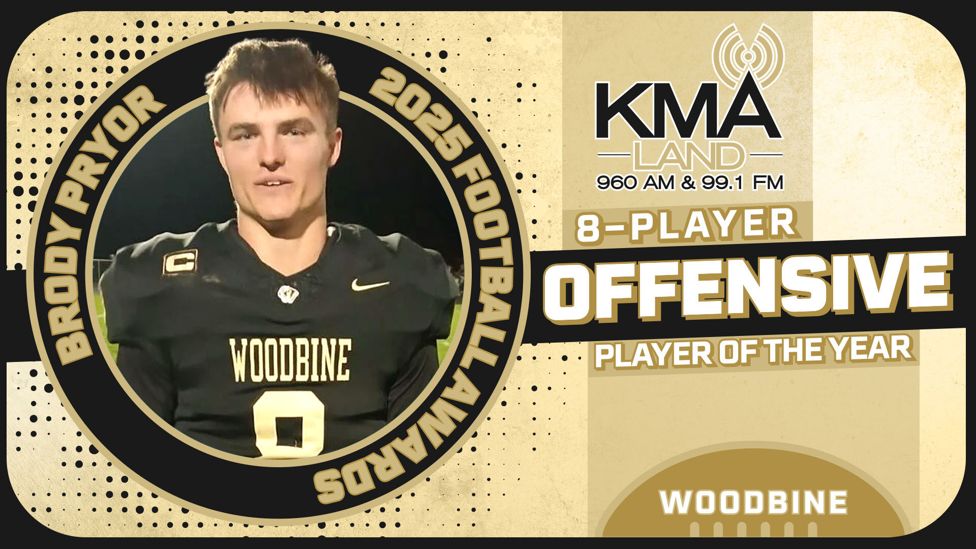 Pryor leaves mark on Woodbine football, earns KMAland 8-Player ...