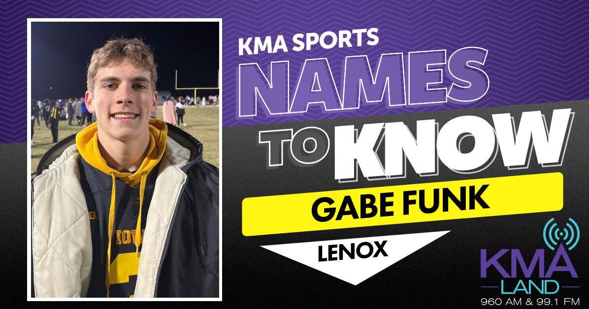 Spring 2024 Names to Know: Gabe Funk, Lenox | Sports | kmaland.com