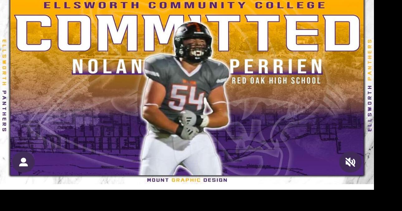 Red Oak's Perrien finds right fit, right position at Ellsworth | Sports ...