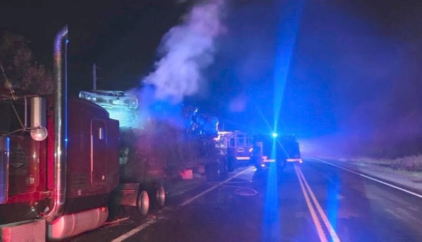 Halltown Fire good stop on tire/brake fire, Mount Vernon Fire assist ...