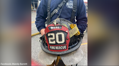 Firefighters life saved by helmet during Noel structure fire | Local ...