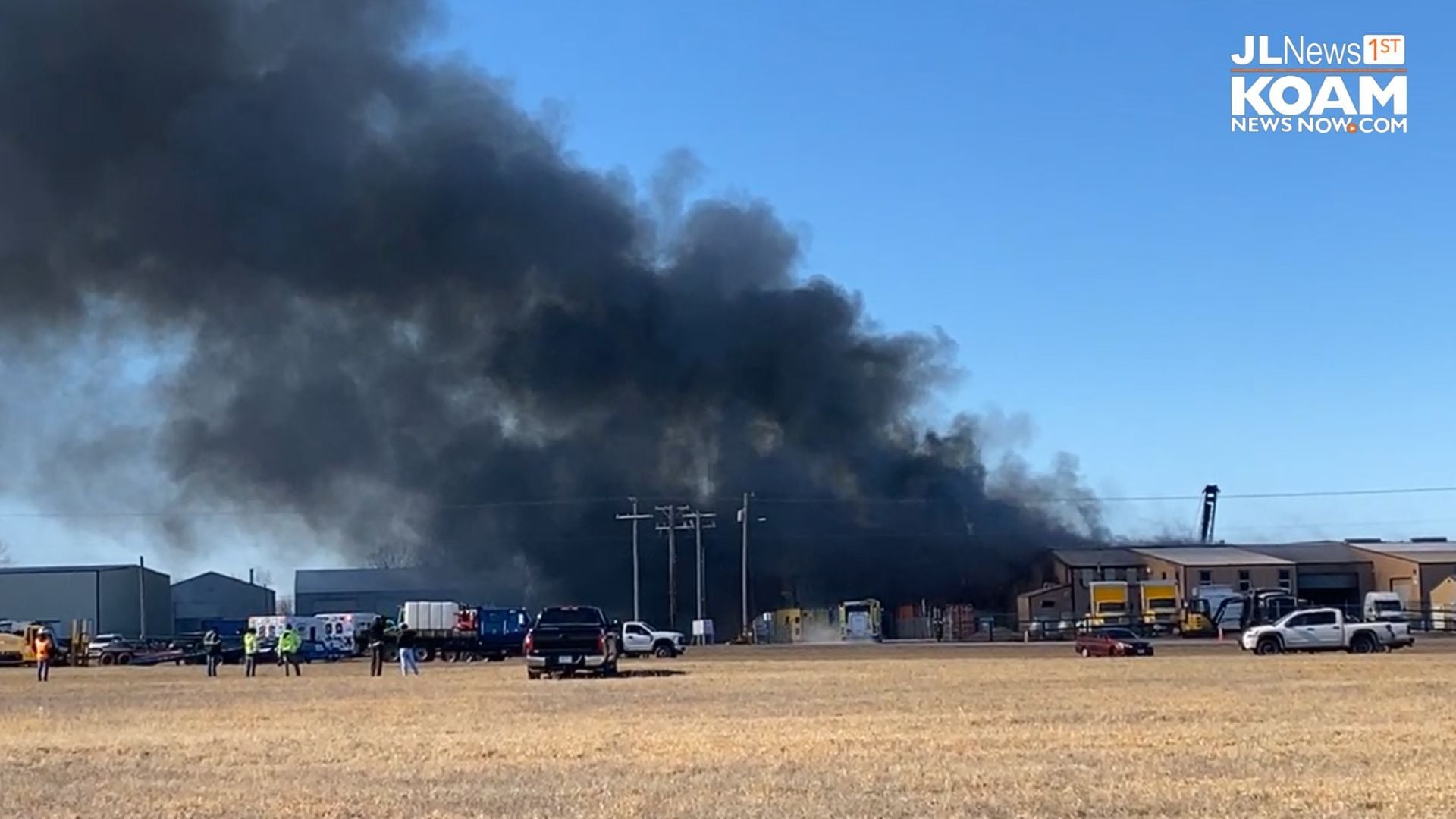 Large commercial fire, Black Cat Road, west of Joplin | Joplin News ...
