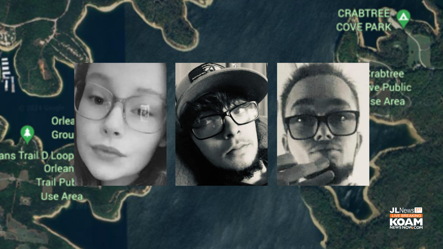 The 3 kayakers (L-R) Melodie Roberts, Sonny Lewis and Iziah Lewis ...